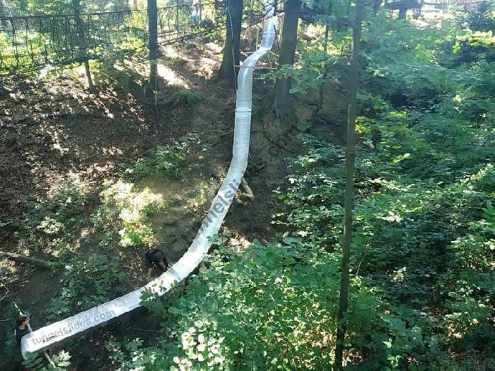 Embankment curved slides